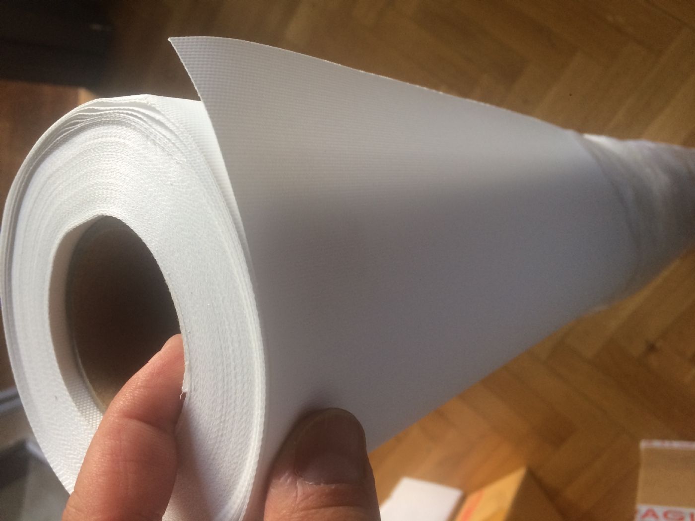 Tela Canvas in poliestere retro bianco finitura matt cod. RBPS600-44 CM ...